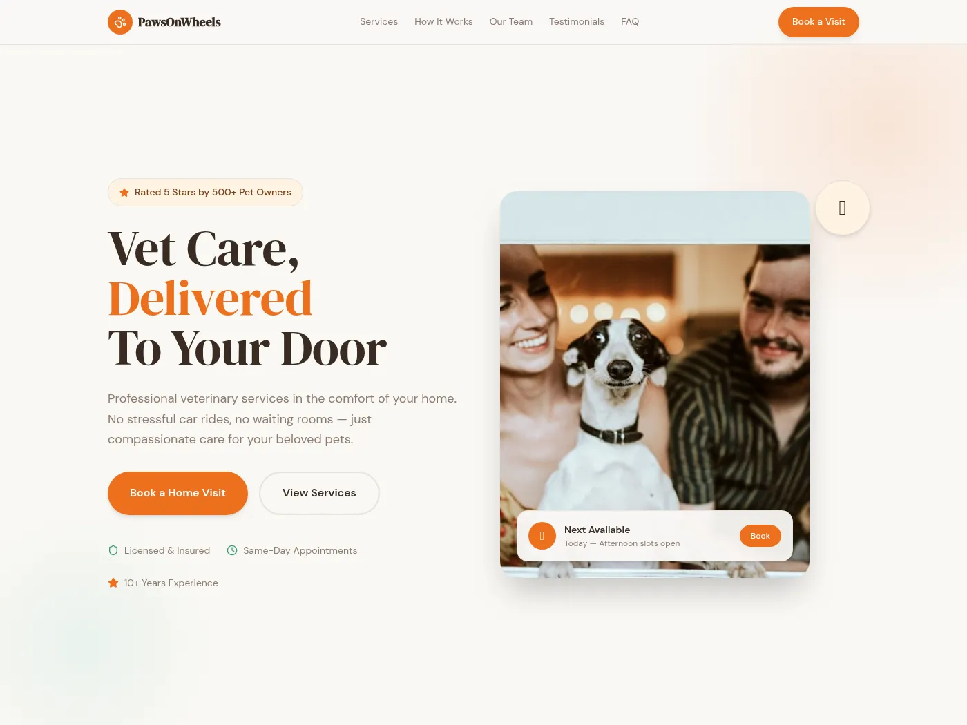 Mobile Vet Clinic Site