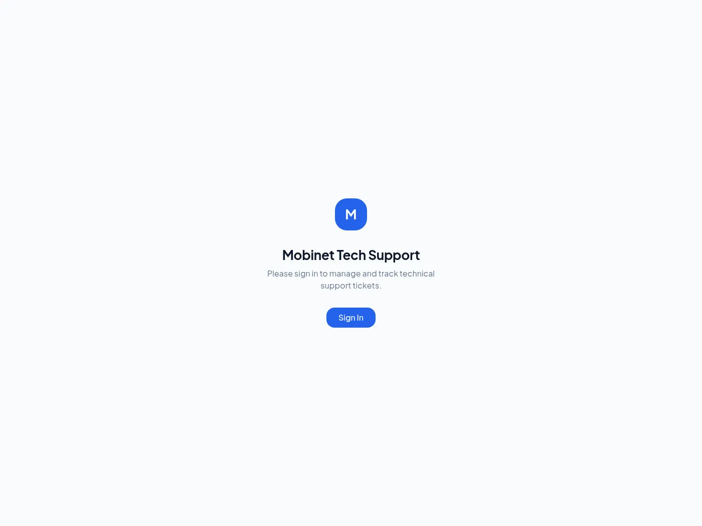 Mobinet Tech Ticket App