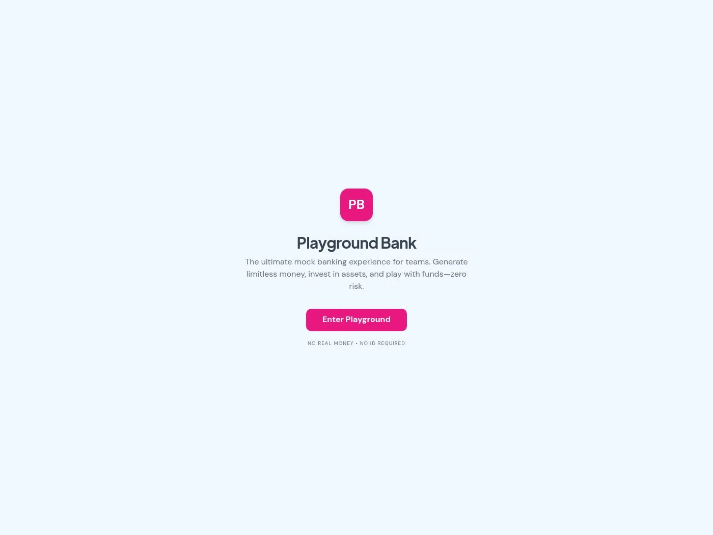 Banking Playground