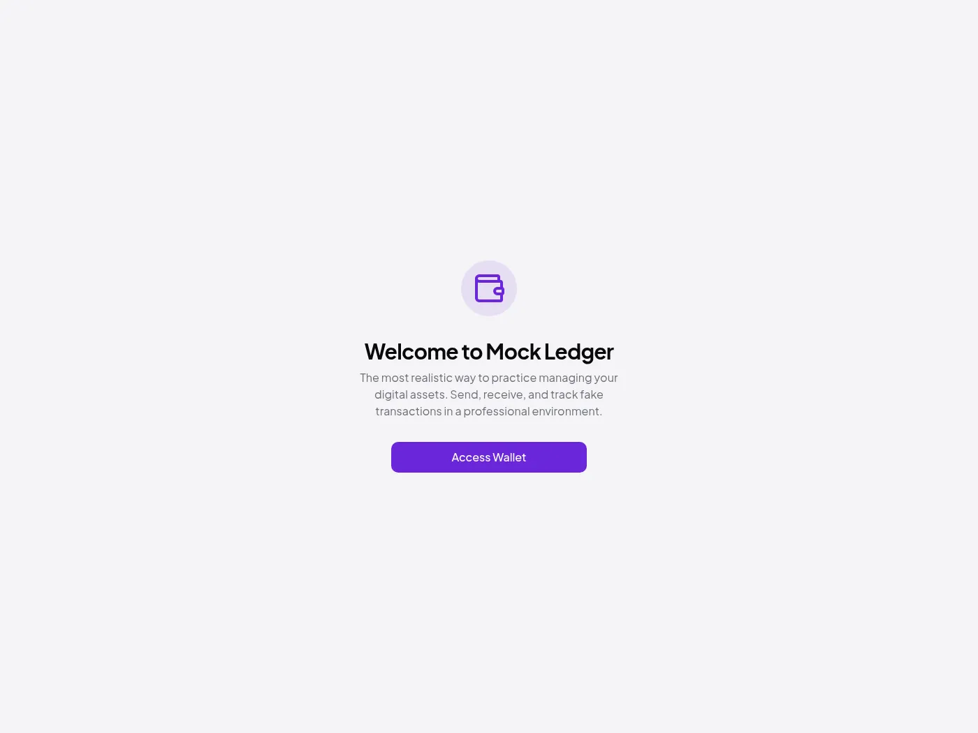 Mock Ledger Simulator