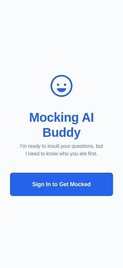 Mocking AI Buddy