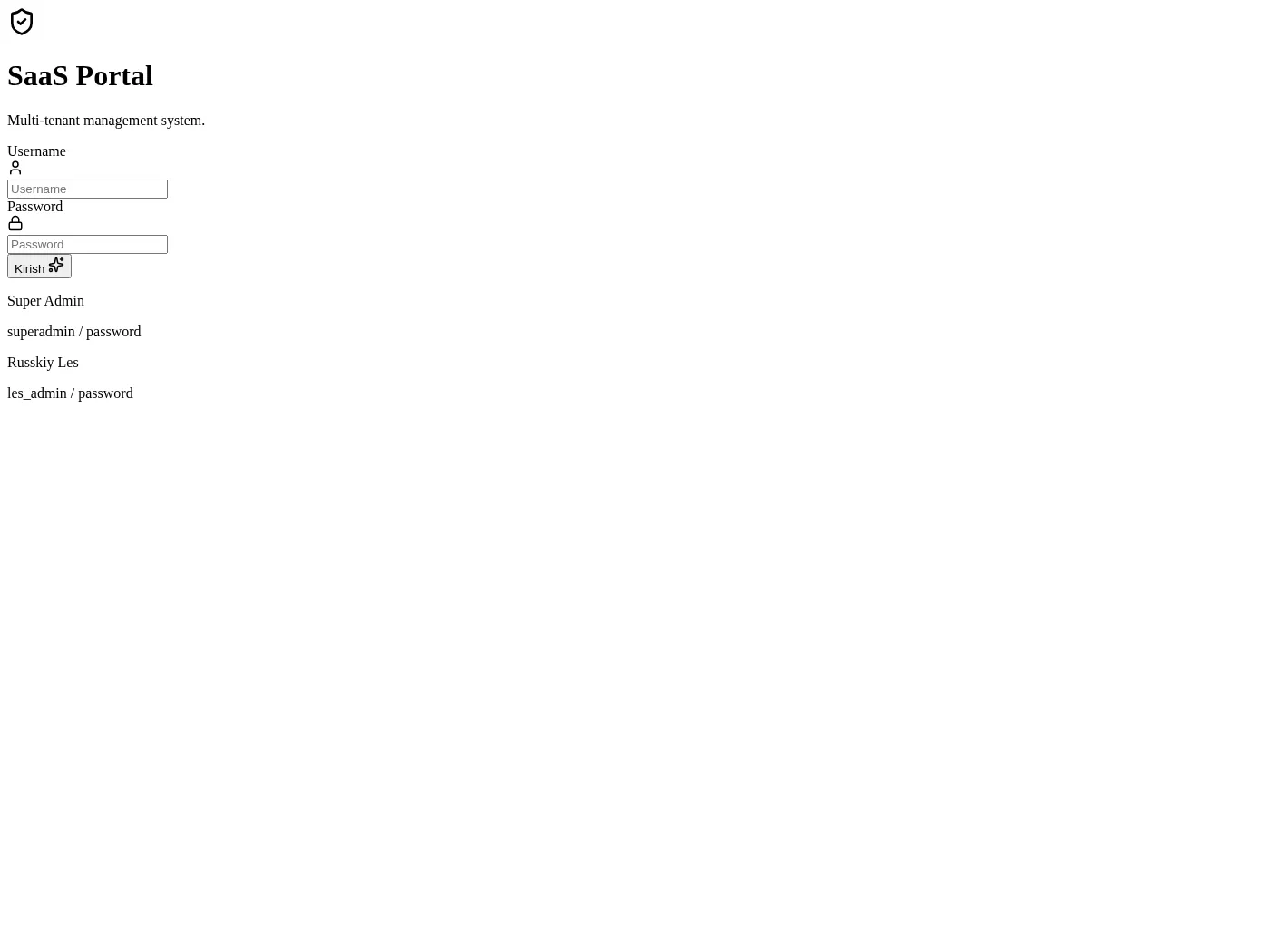 MockSaaS Multi-Tenant MVP