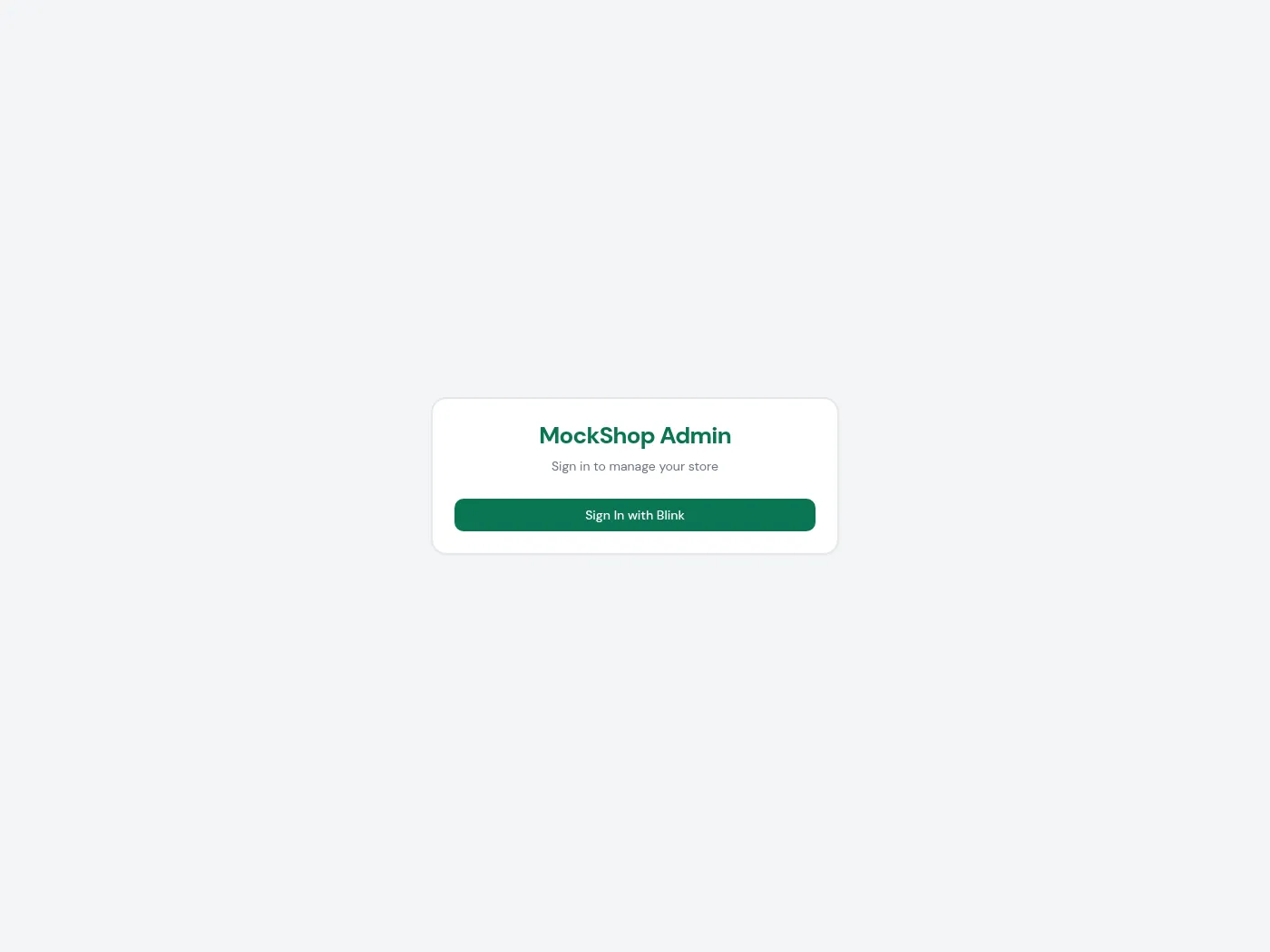 MockShop Dashboard