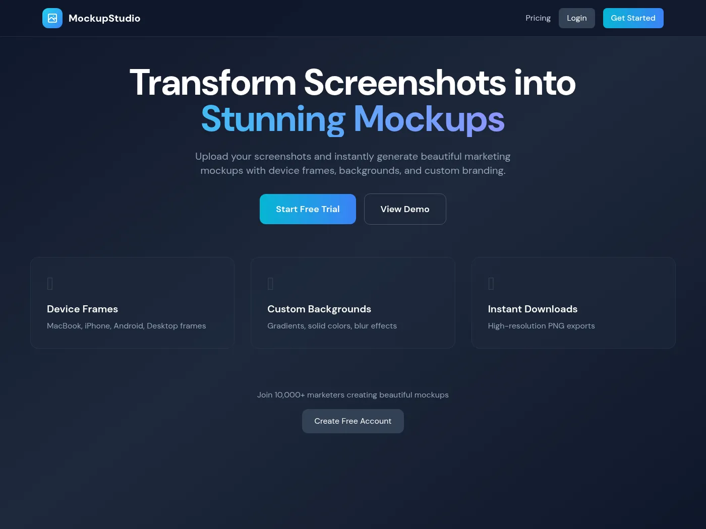 Screenshot Mockup Studio