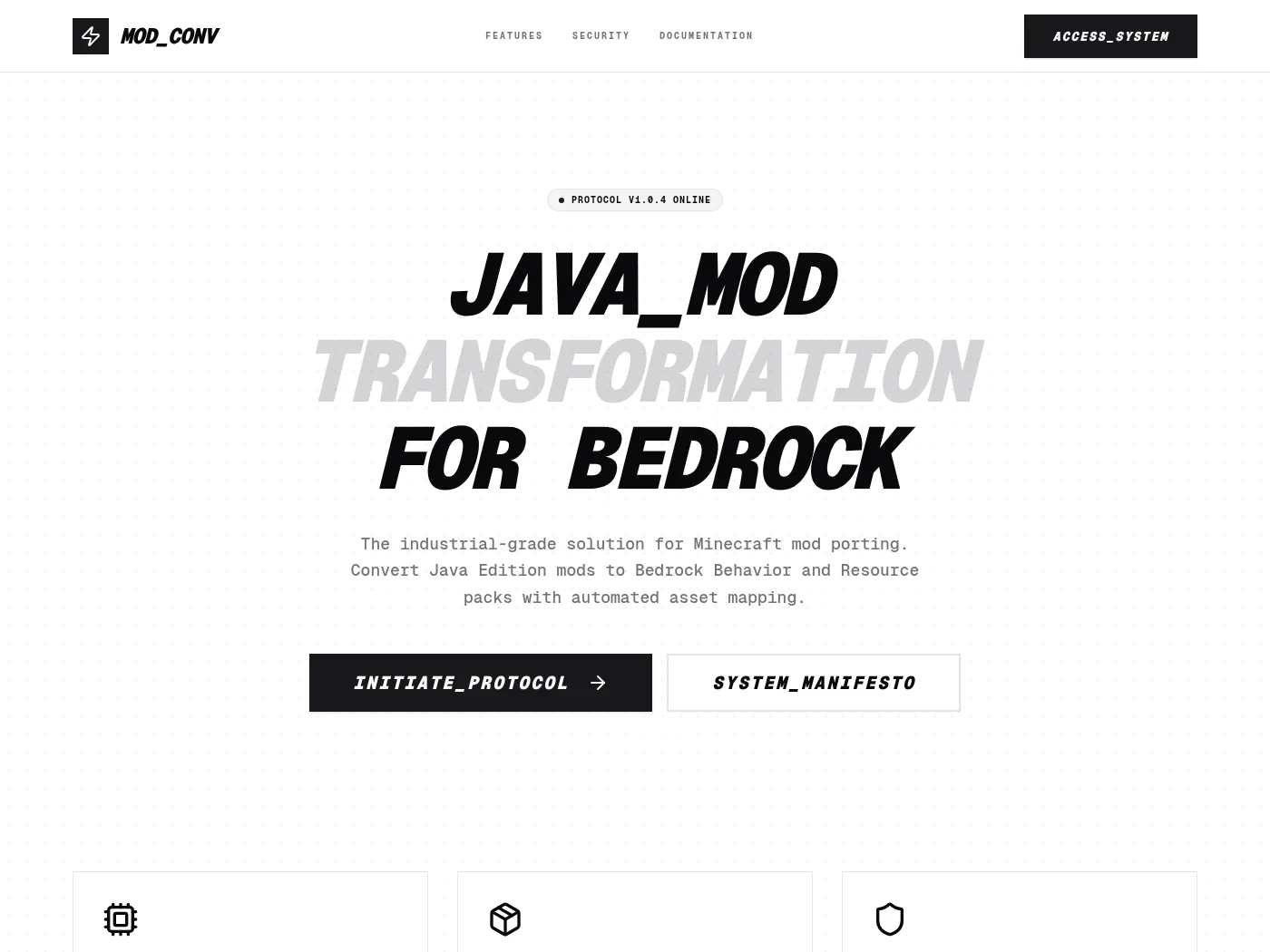 Mod File Bedrock Converter