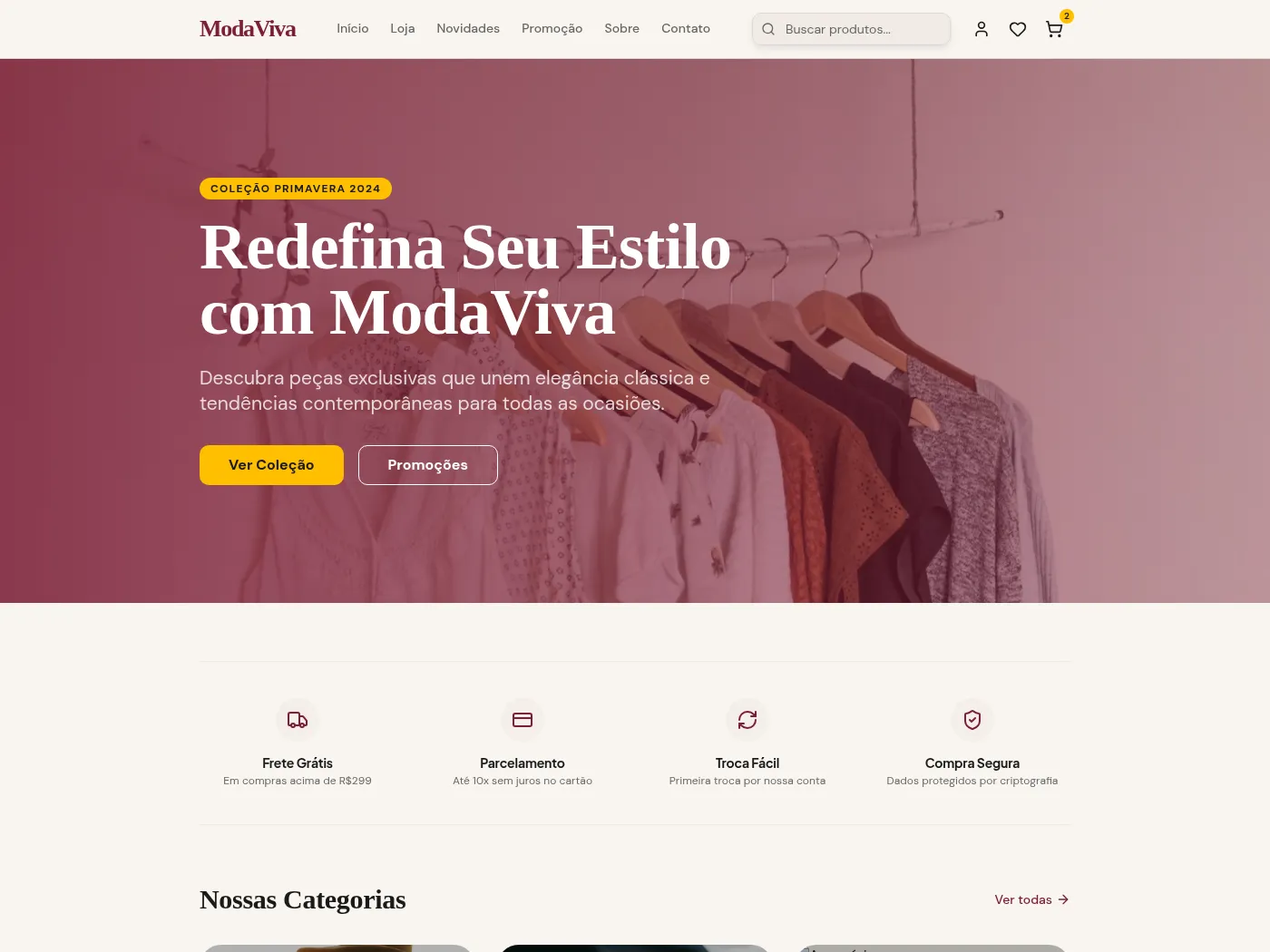 ModaViva E-commerce Landing