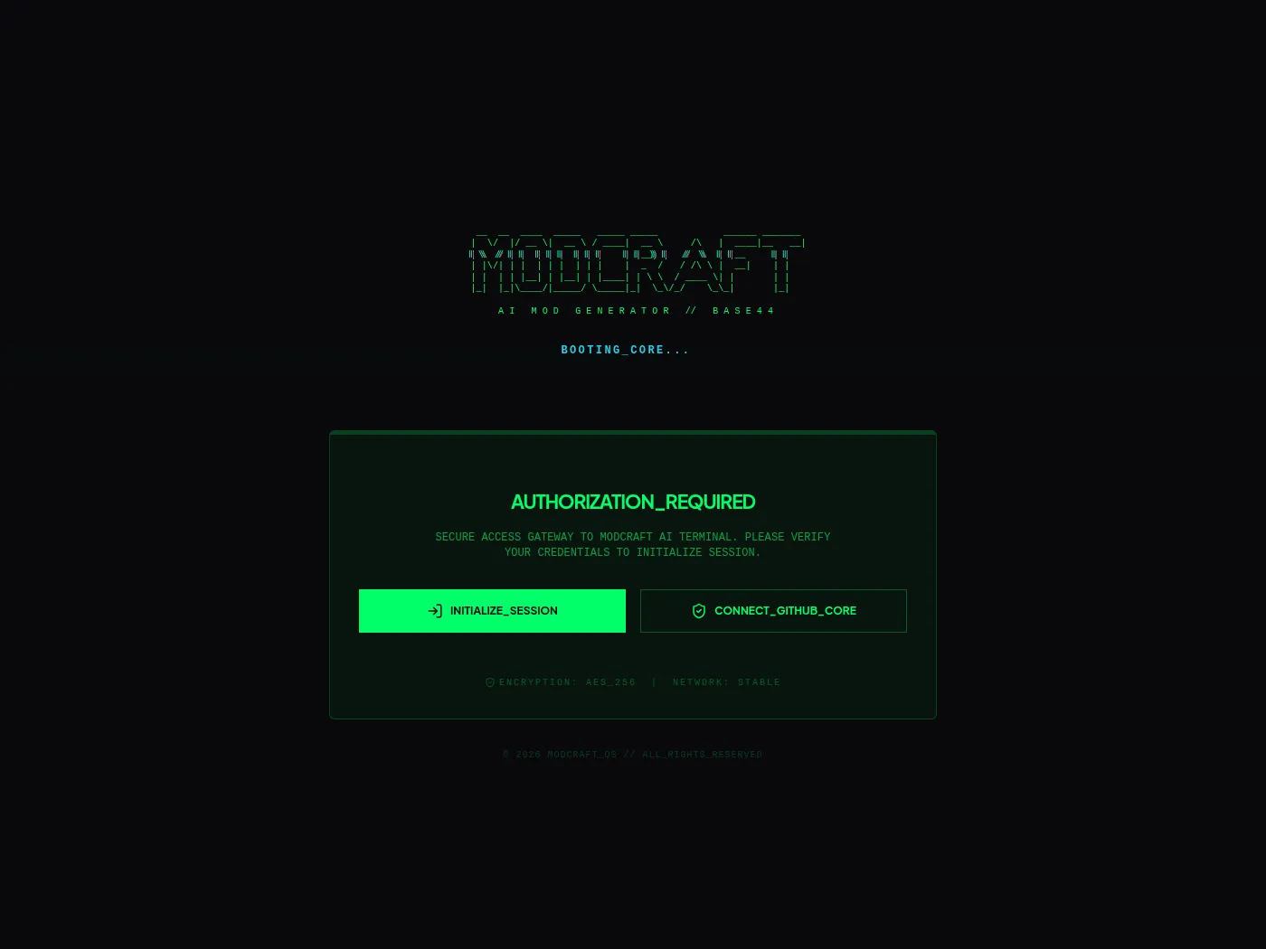 ModCraft AI BASE44