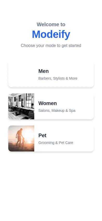 Modeify Booking Marketplace