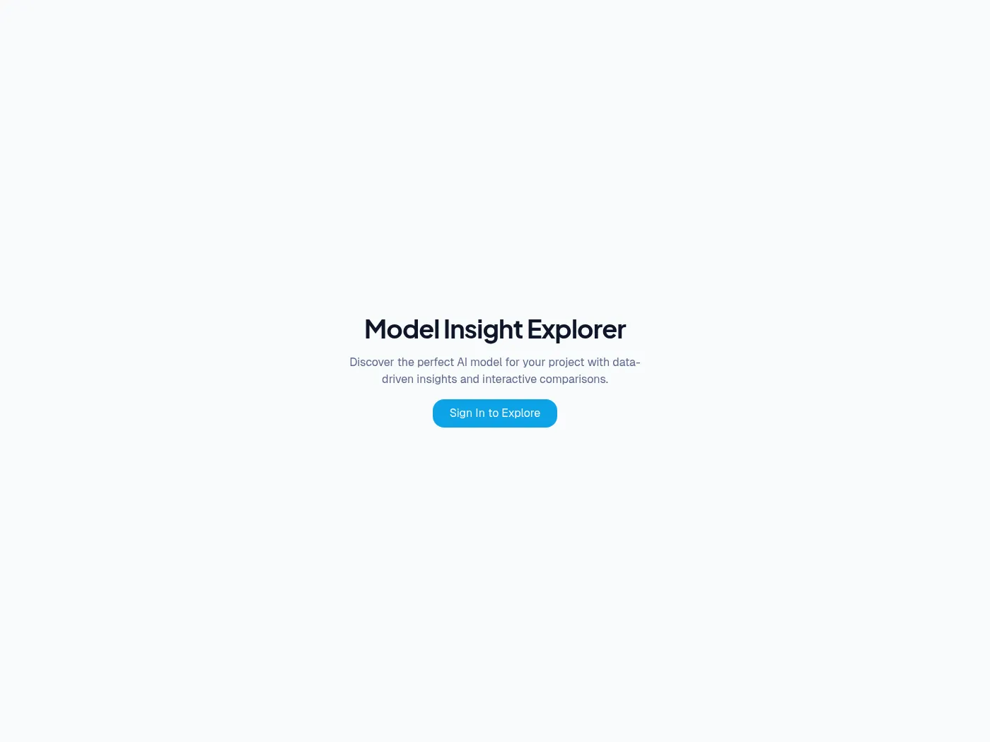 Model Insight Explorer