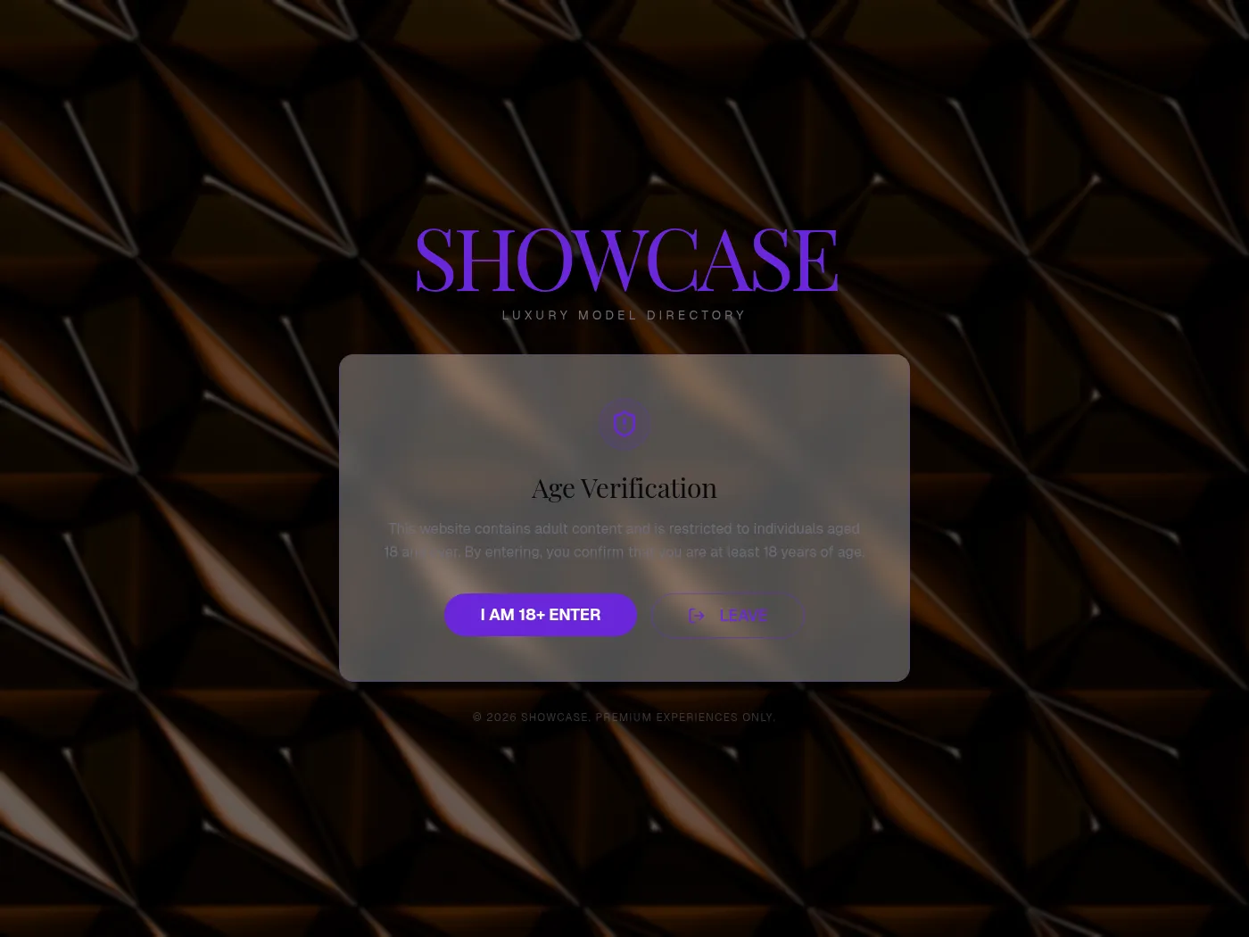Model Showcase Website