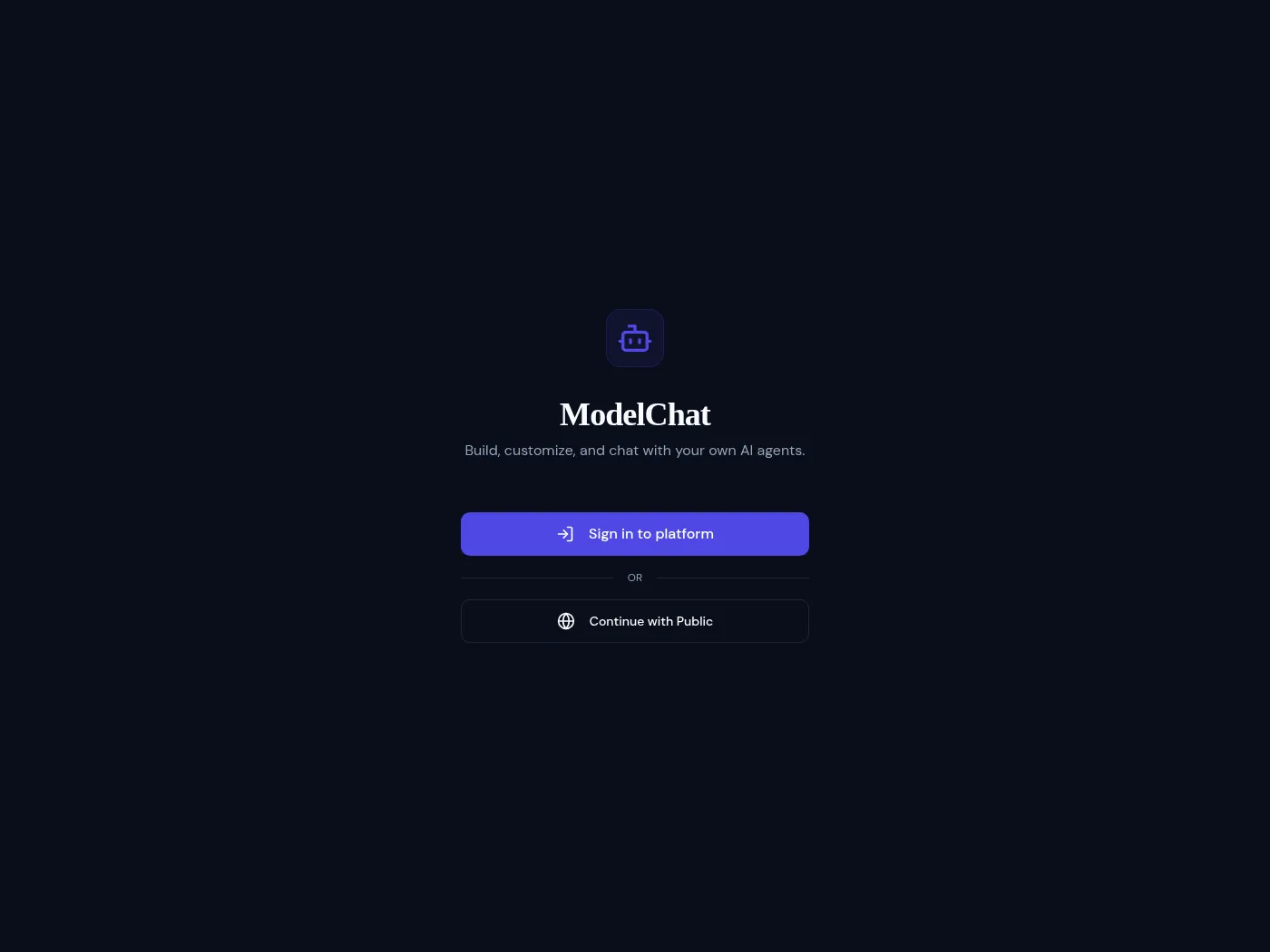 ModelChat Platform