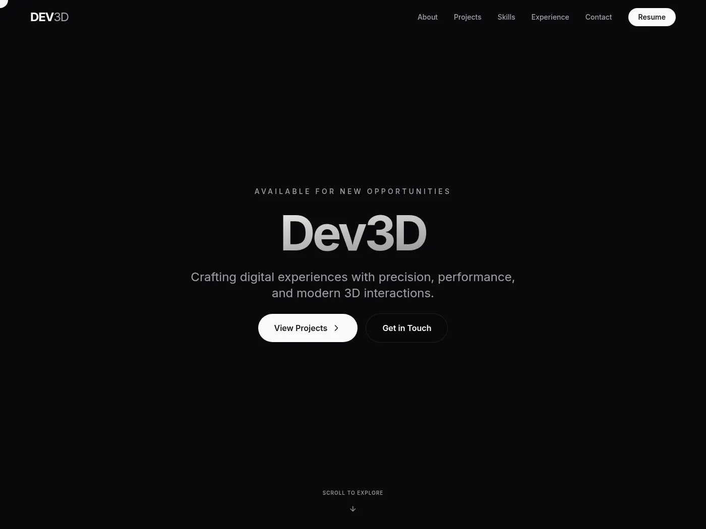 Dev3D Portfolio