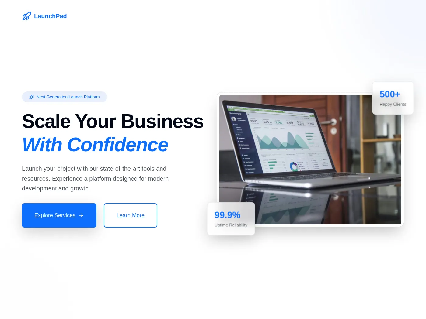 Modern Bootstrap Webpage