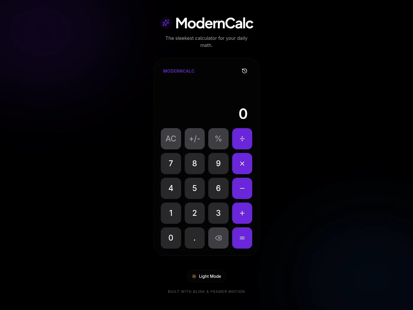 ModernCalc