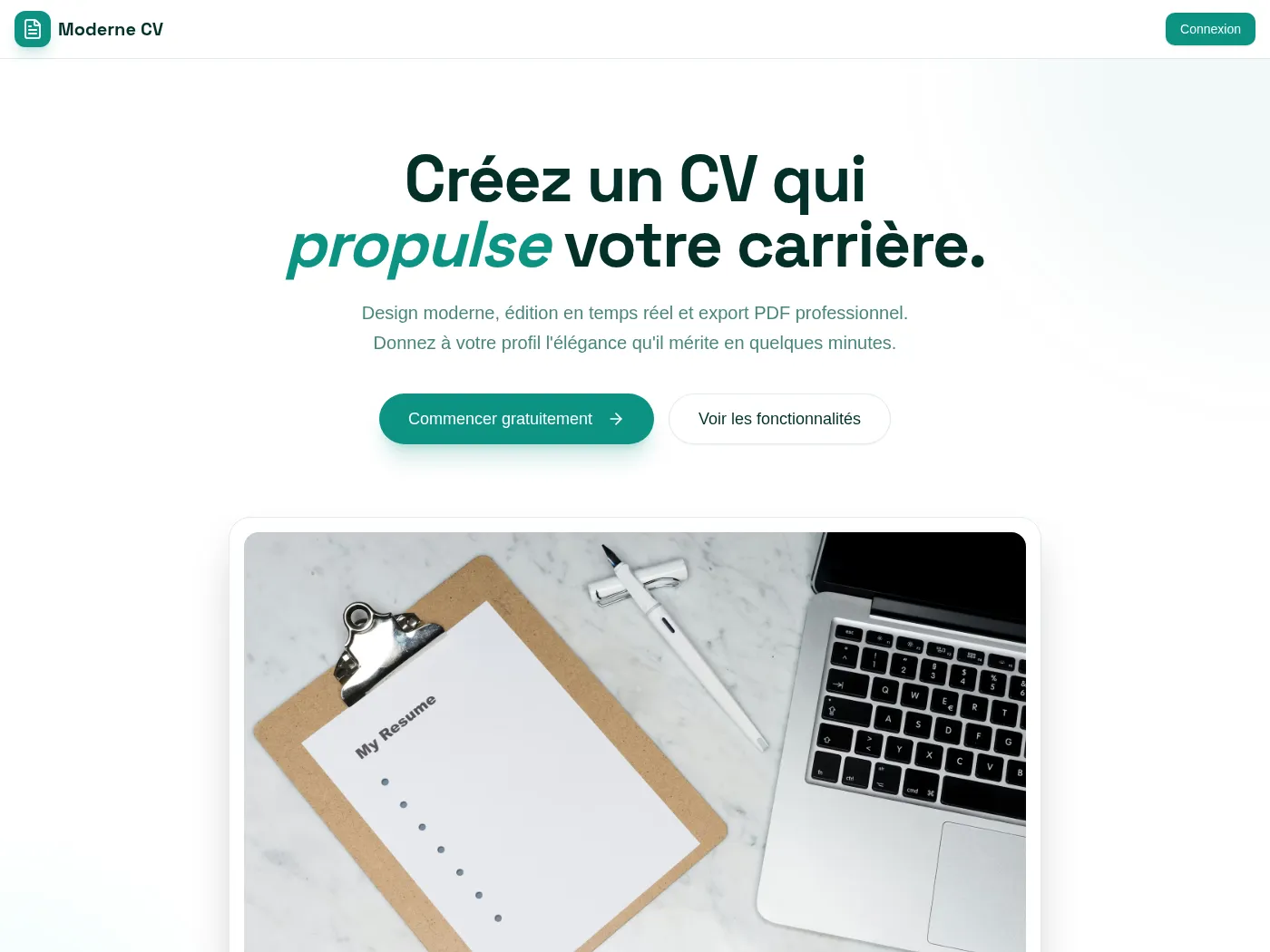 Modern CV Builder