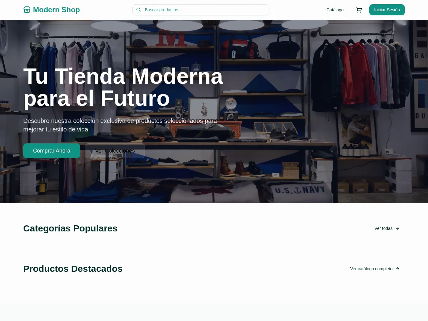 Modern Shop Platform