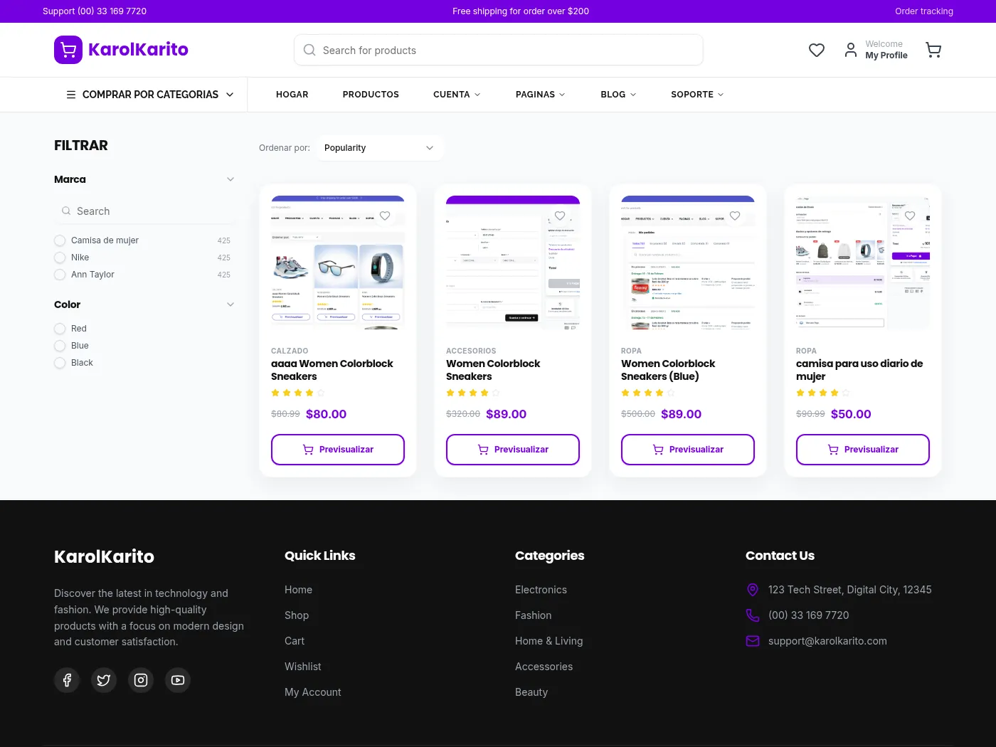 Modern Tech E-Commerce