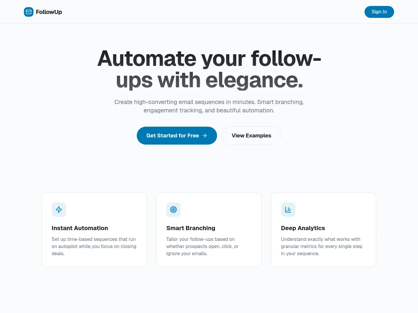 Modern Follow-Up Sequence