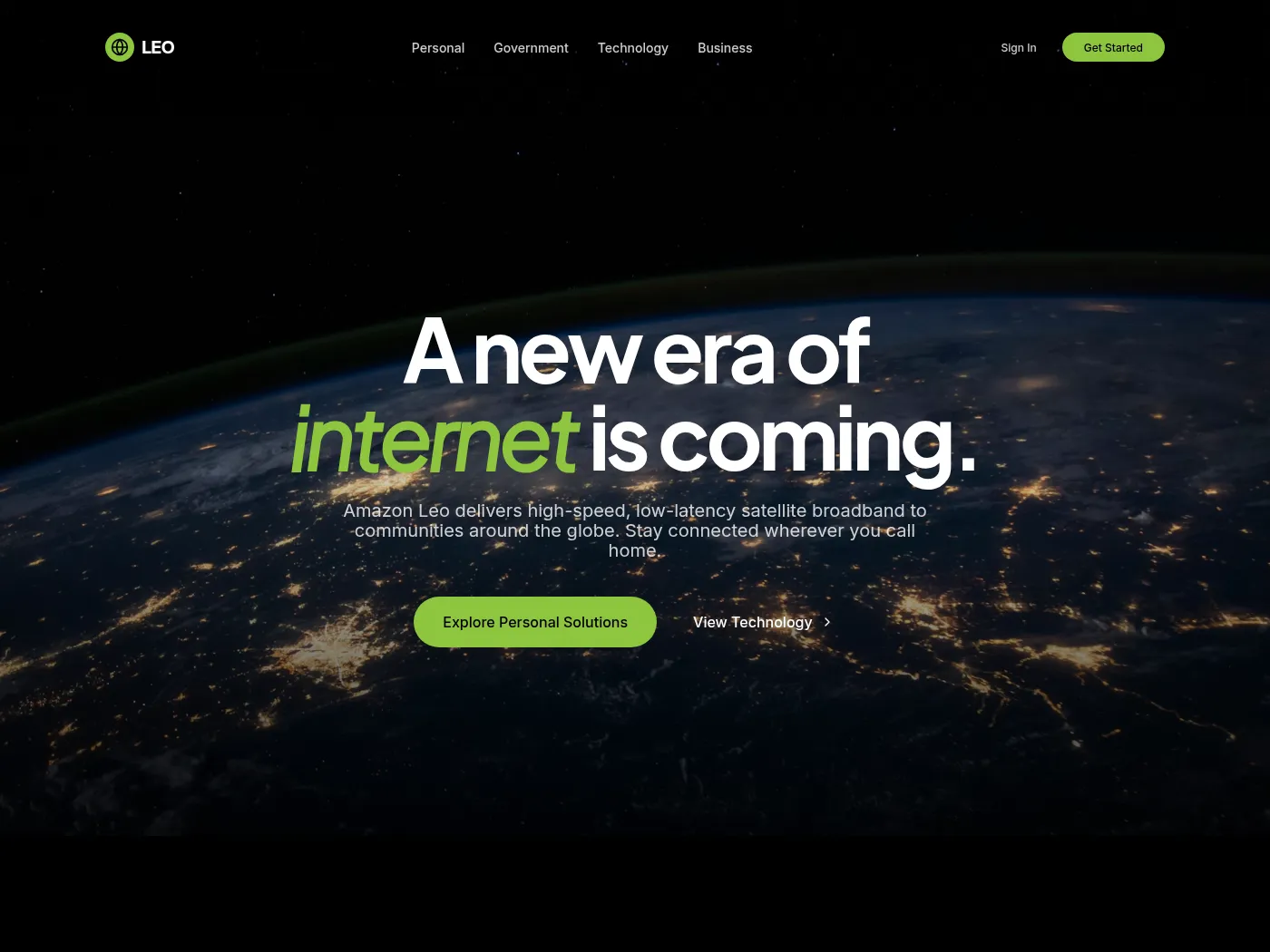 Modern Green Landing Page