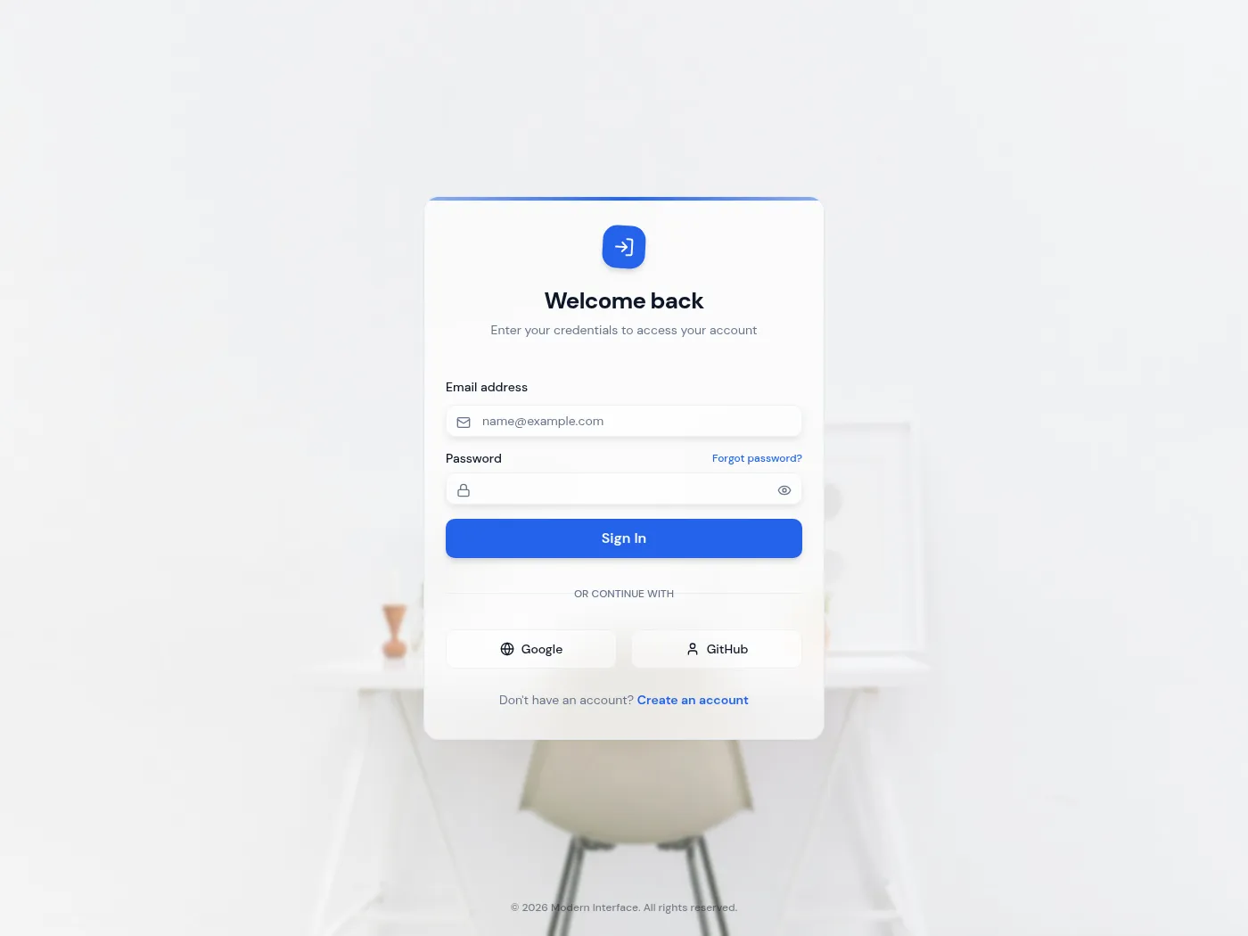 Modern Login Page