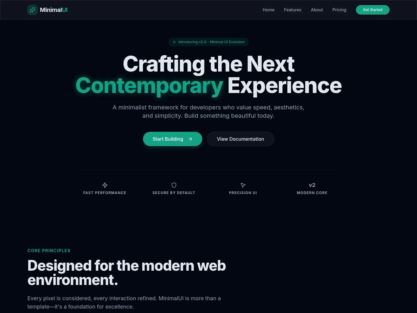 Minimalist Modern UI