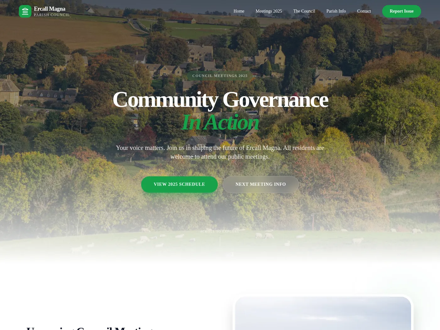 Parish Modern Meetings Portal