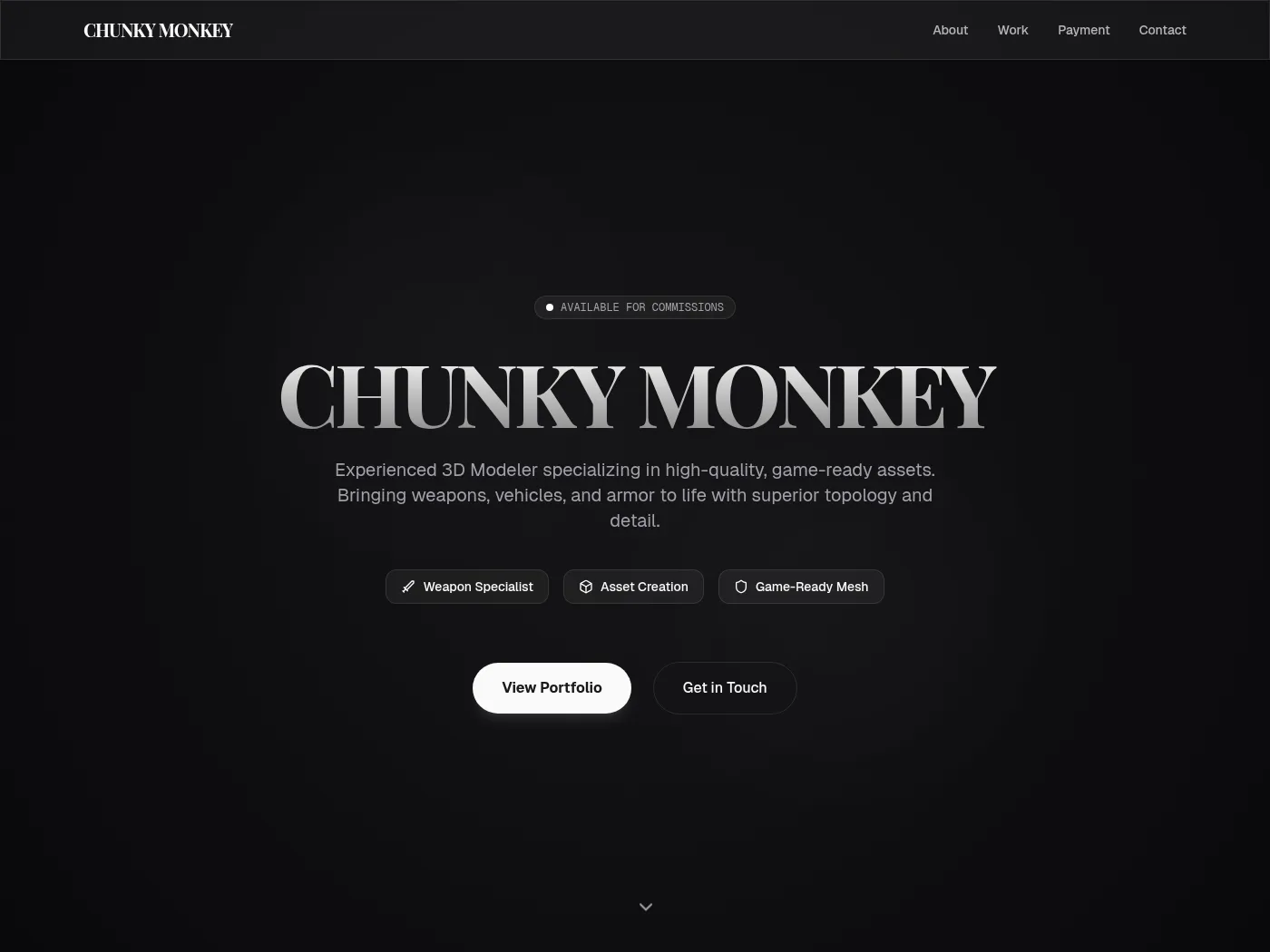 Chunky's Portfolio Redesign