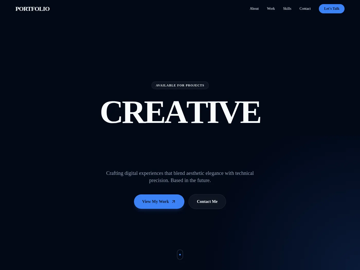 Modern Personal Portfolio