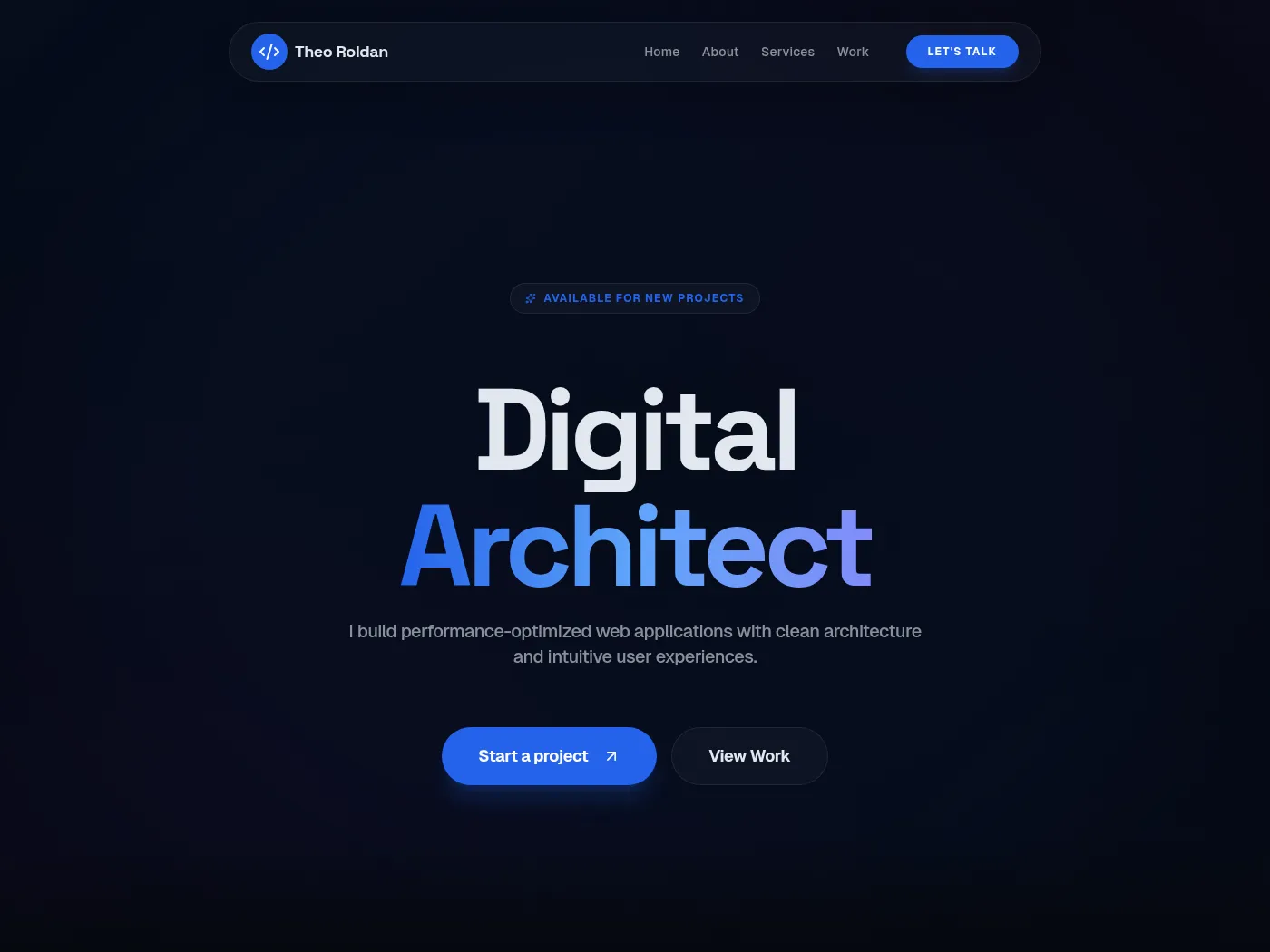 Modern Portfolio Hub
