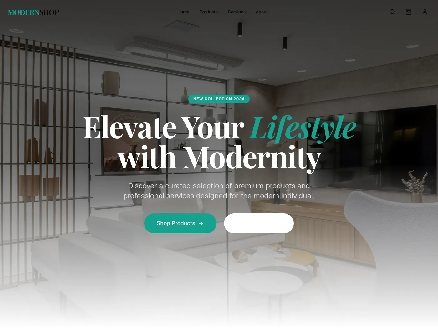 Modern Shop & Service Site