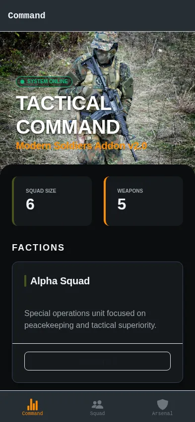 Modern Soldiers Addon