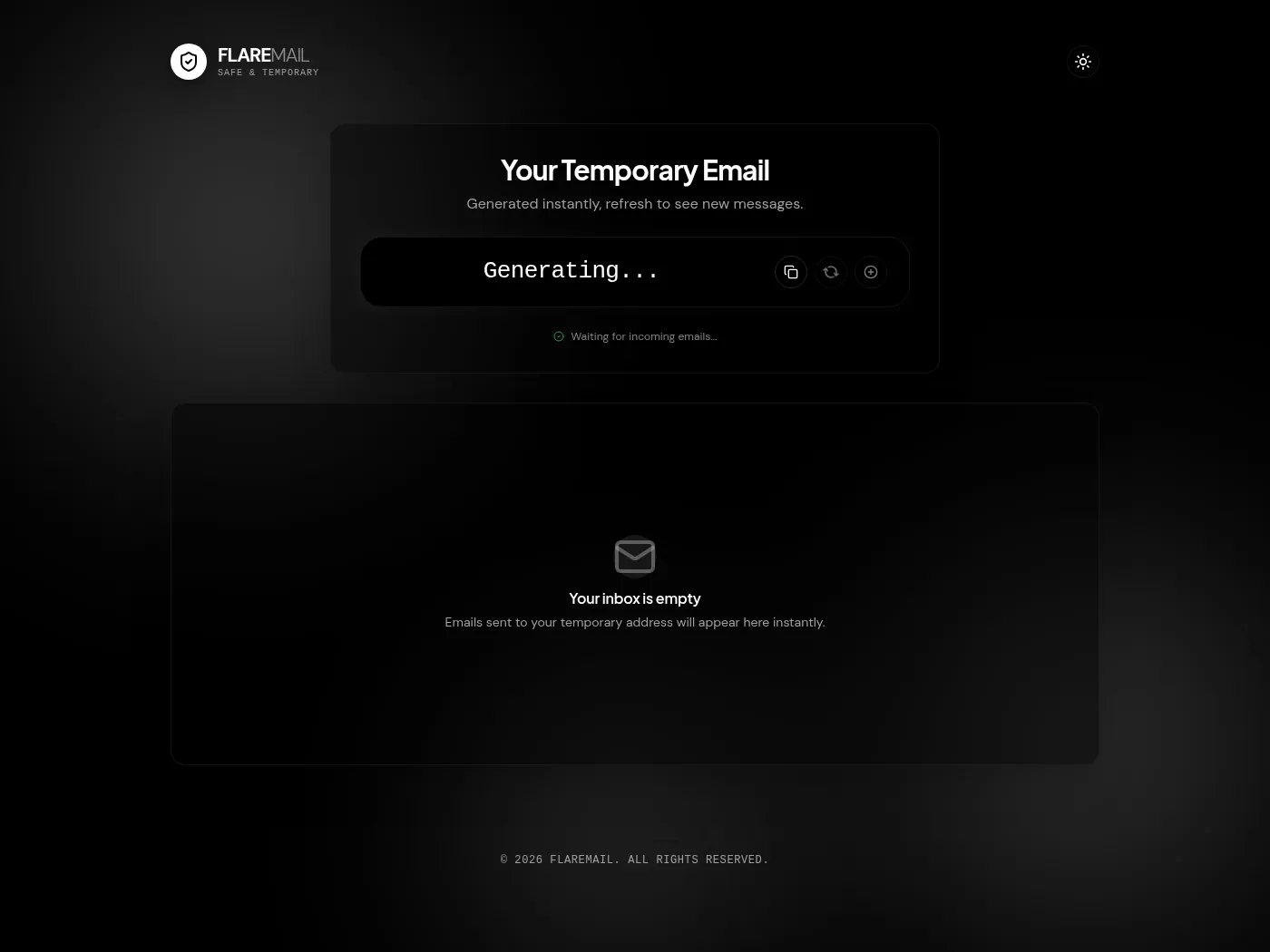 Modern TempMail Web