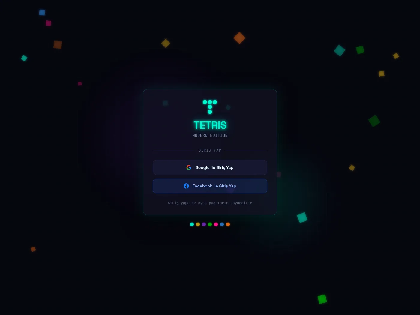Modern Tetris Login