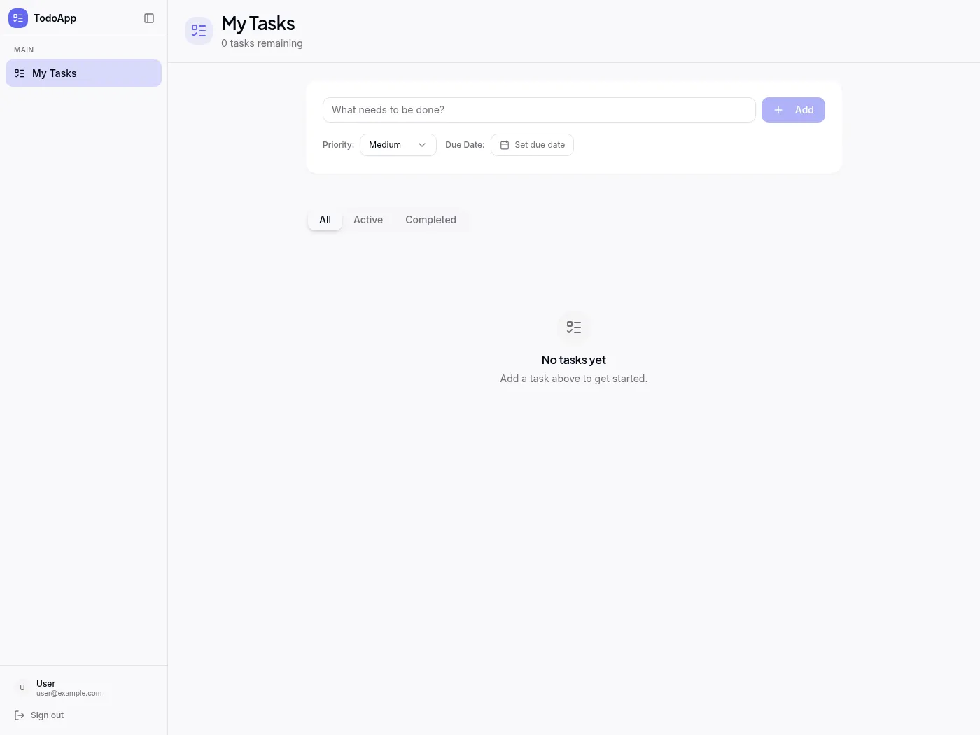 Modern To-Do List