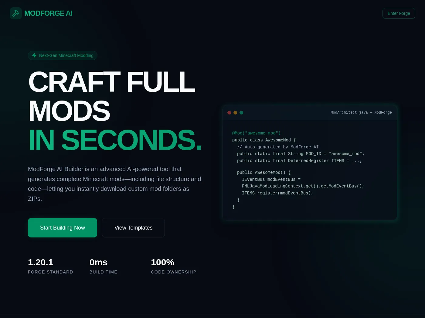 ModForge AI Builder