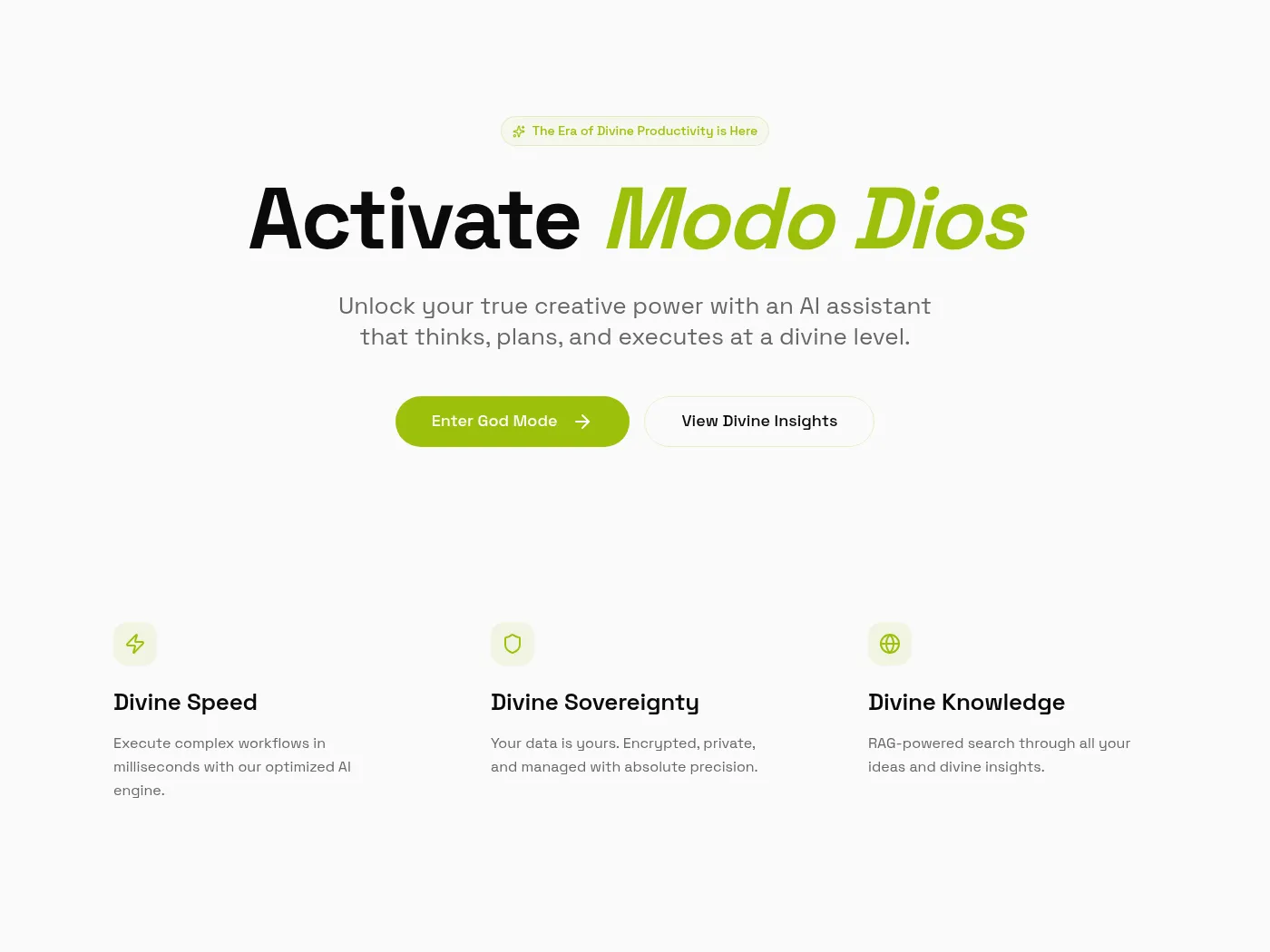 Modo Dios Assistant
