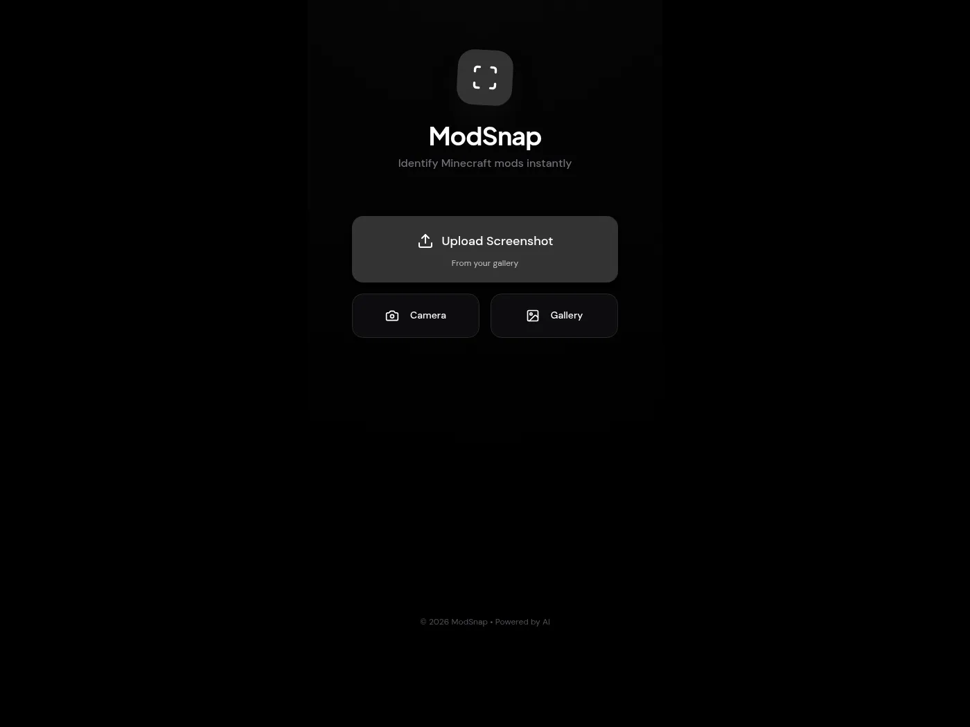 ModSnap AI Scanner