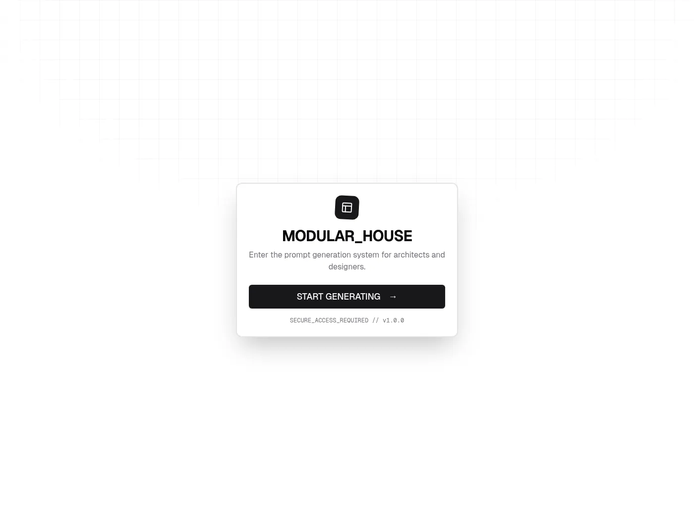 Modular House Prompt Generator