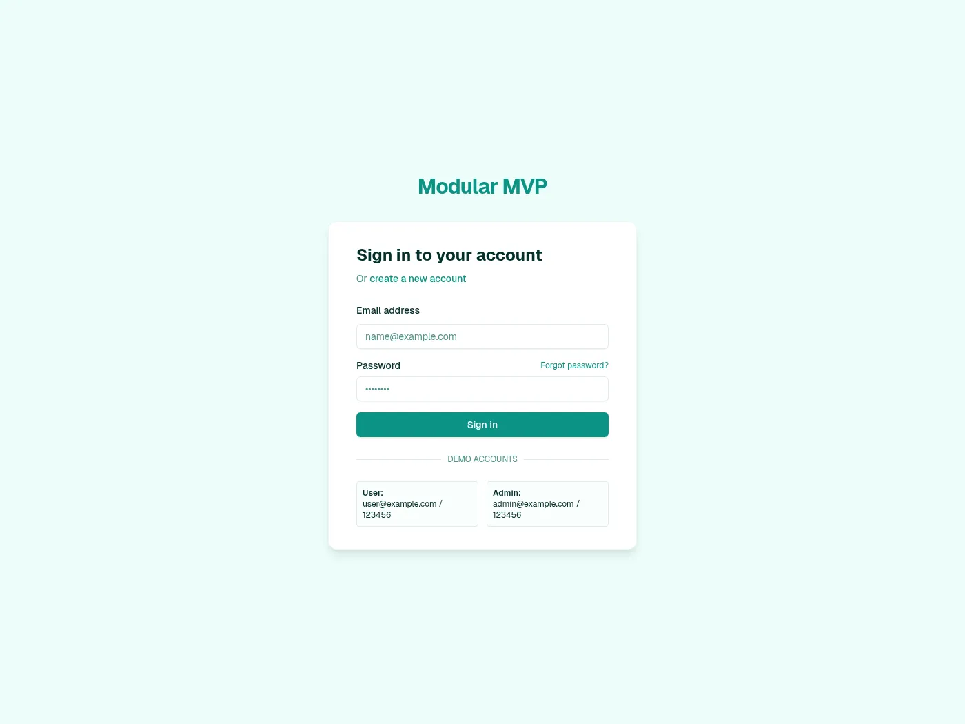 Modular MVP Frontend Kit (Remix)