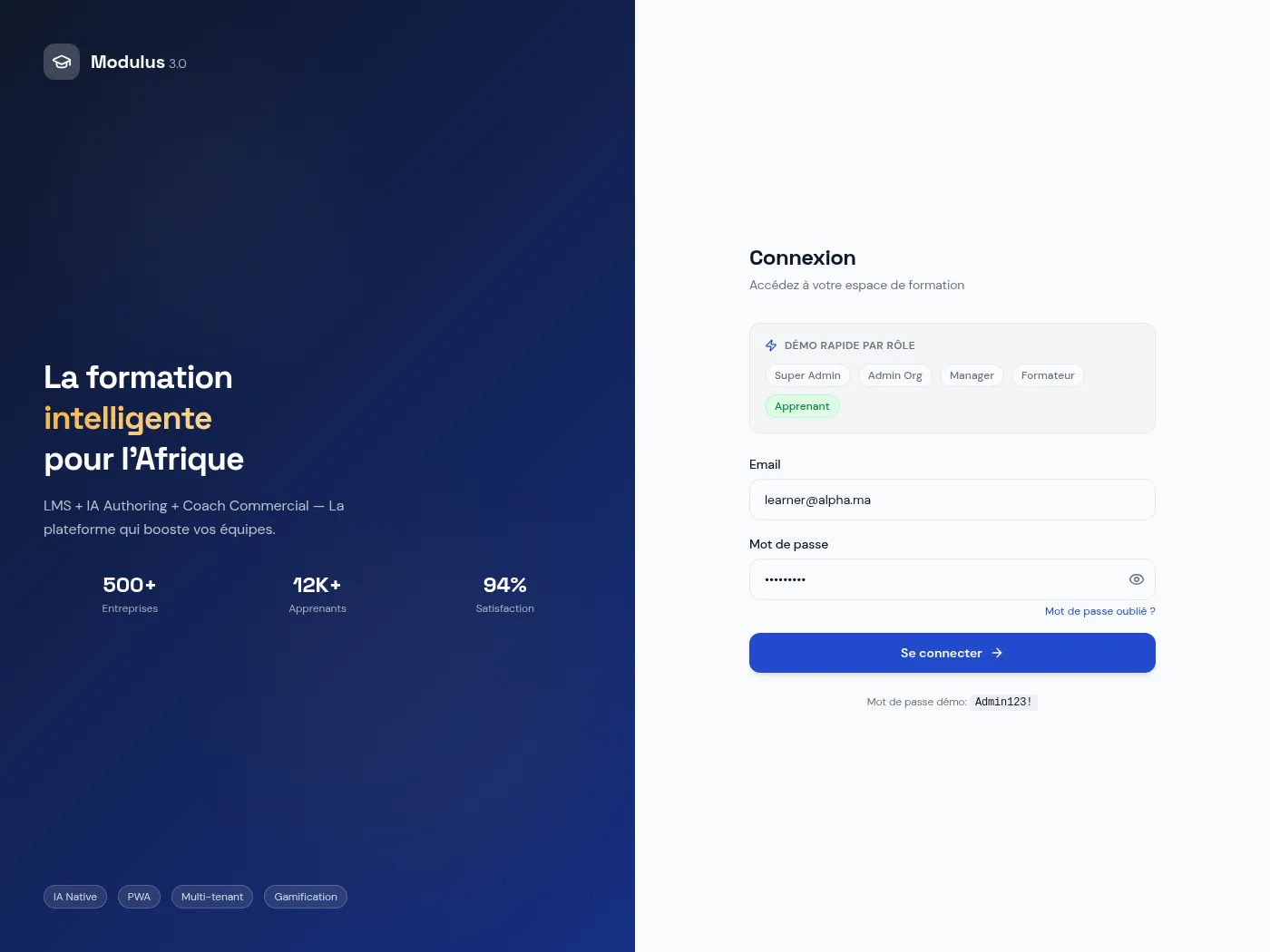 Modulus 3.0 LMS - MVP