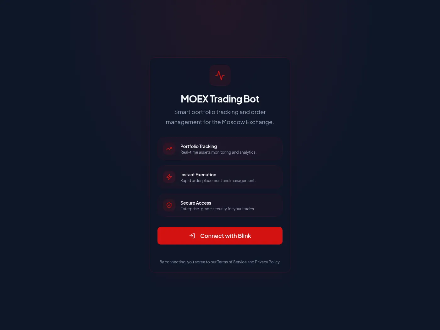 Moscow Exchange Bot Dash