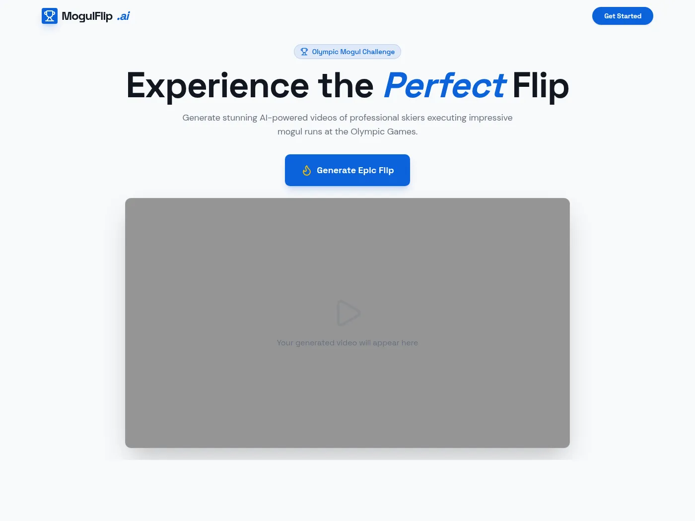 Olympic Mogul Ski Flip