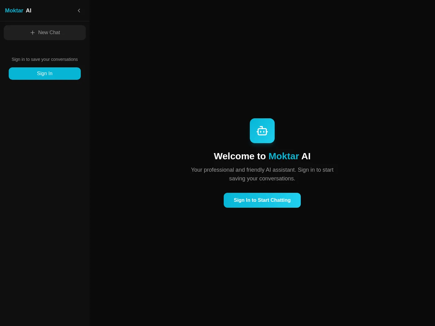 Moktar AI Chatbot