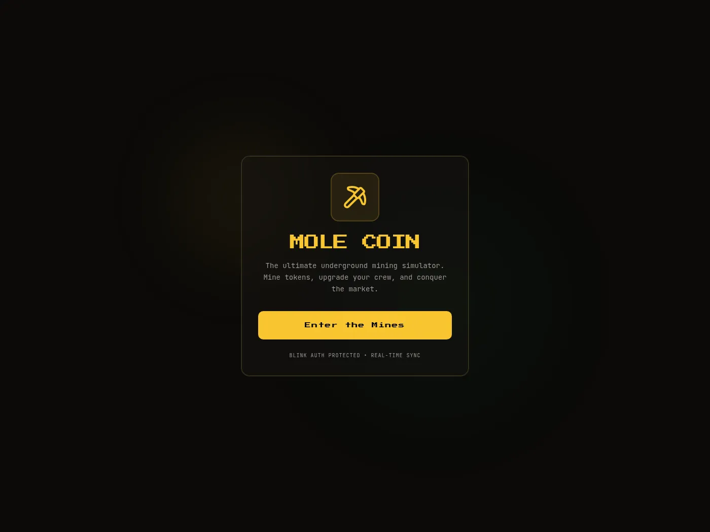 Mole Coin Mining Game