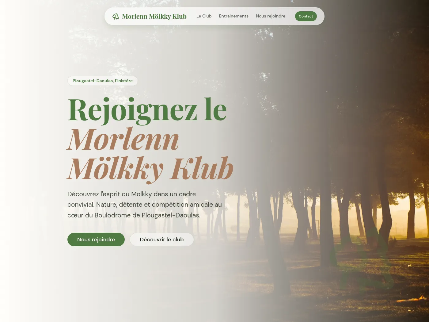 Morlenn Molkky Klub Site
