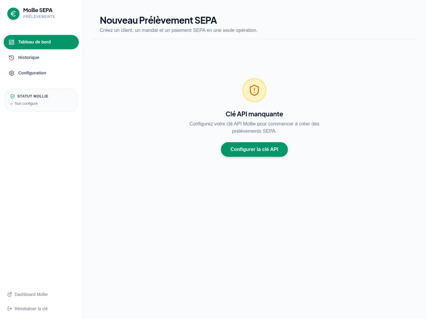 Mollie SEPA Prélèvements