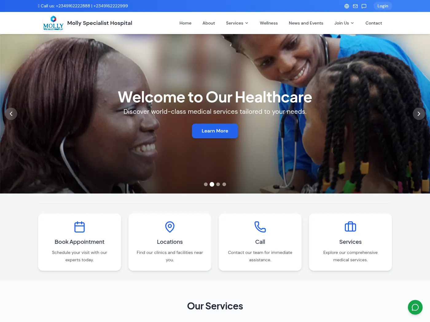 Molly Hospital Web Clone