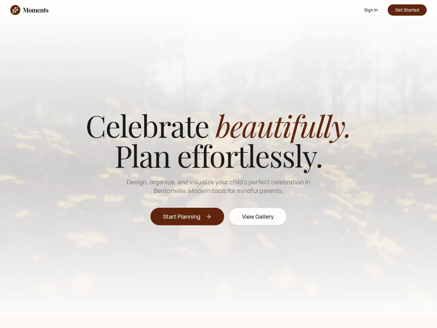 Moments Modern Event Planner
