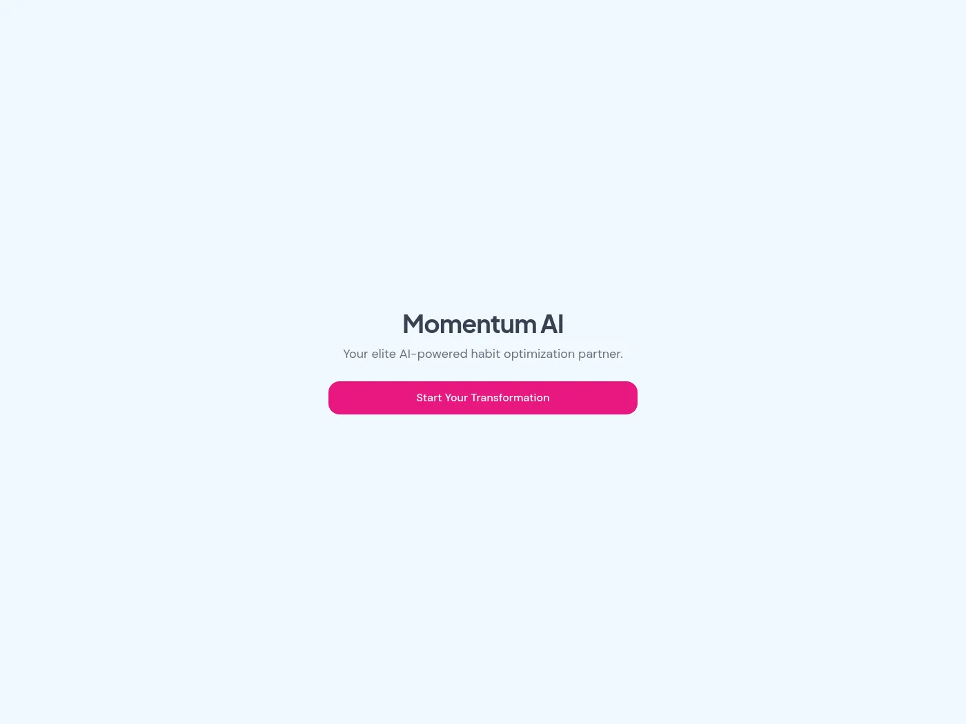 Momentum AI Habit Coach
