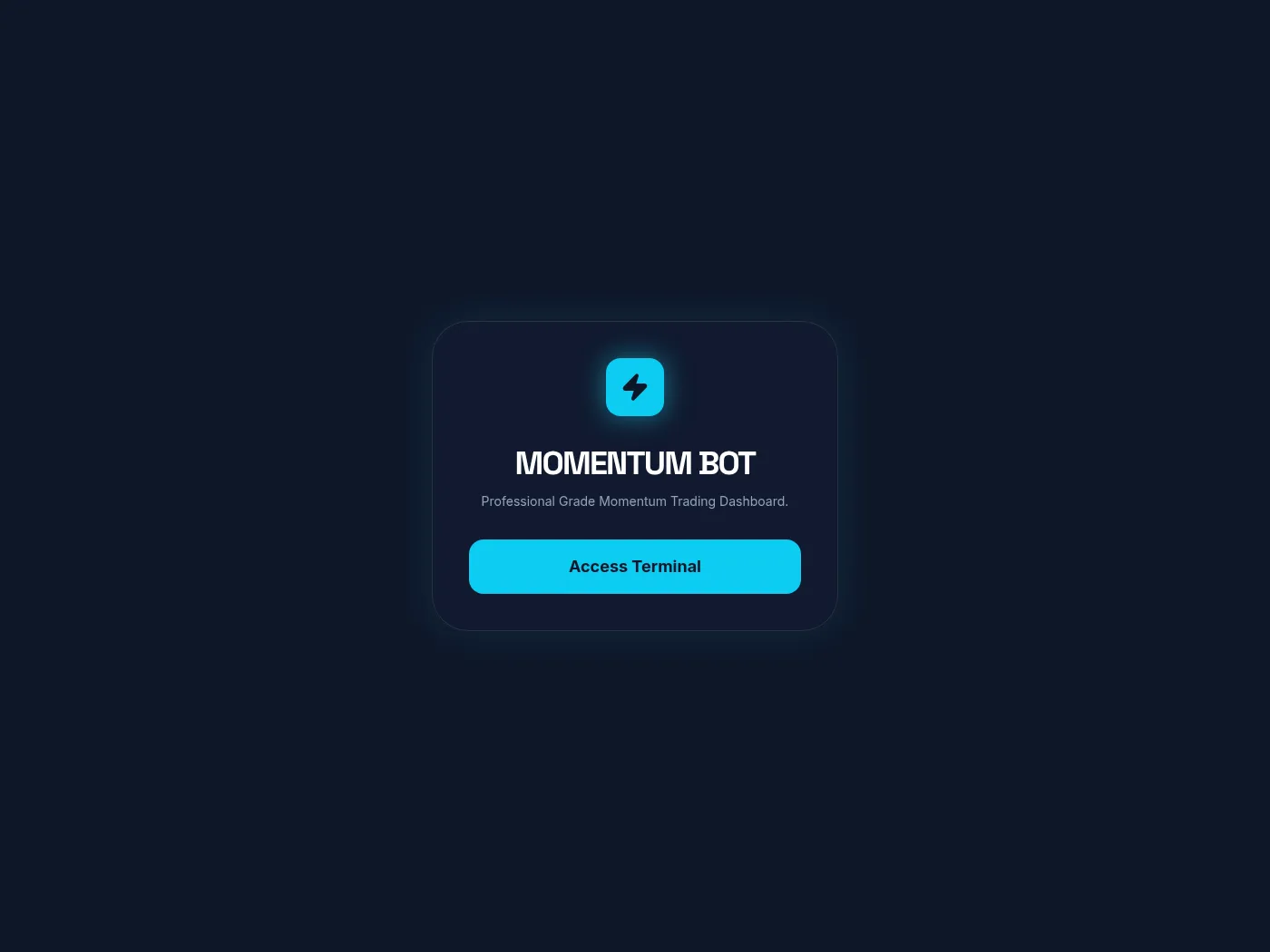 Momentum Altcoin Bot UI